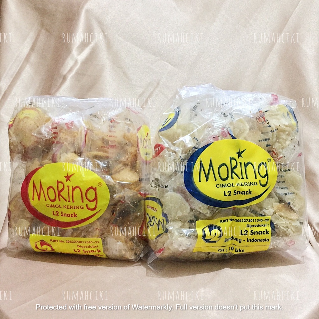 Jual MORING L2 Snack Cimol Kering — 10 pc x 10 gr | Shopee Indonesia
