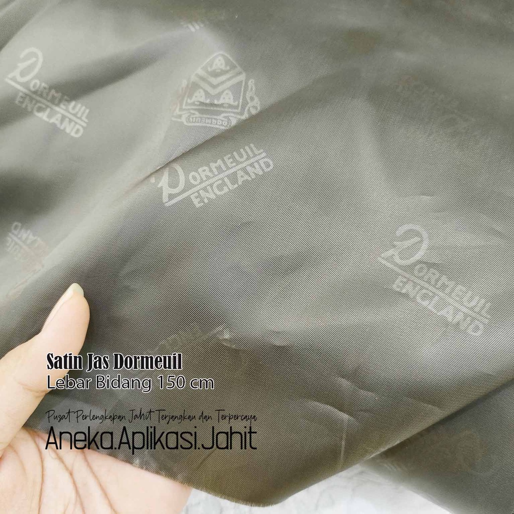 Jual 1 METER KAIN SATIN JAS DORMEUIL / DORMIL ENGLAND FURING JAS ...