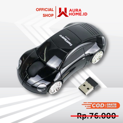 Jual Wireless Optical Mouse Model Mobil Supercar High Accuracy USB Port ...