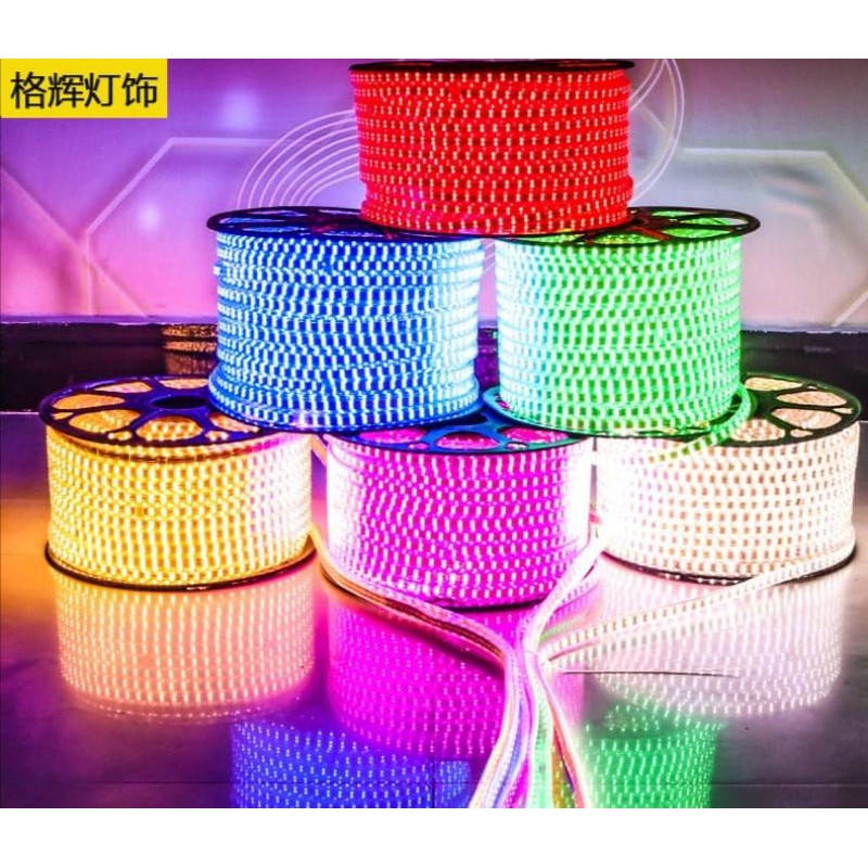 Jual Lampu LED strip 5730 220V Double Led Meteran | Shopee Indonesia