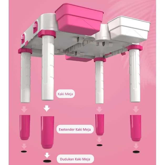 Jual Meja Brick Logo Multifungsi / Meja Kursi Lipat Lego 5In1 / Brick ...