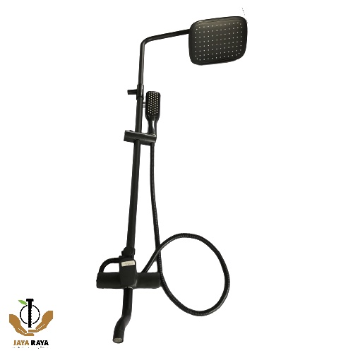 Jual SHOWER TIANG SET MIXER PANAS DINGIN HITAM / SHOWER COLUM SET PANAS ...