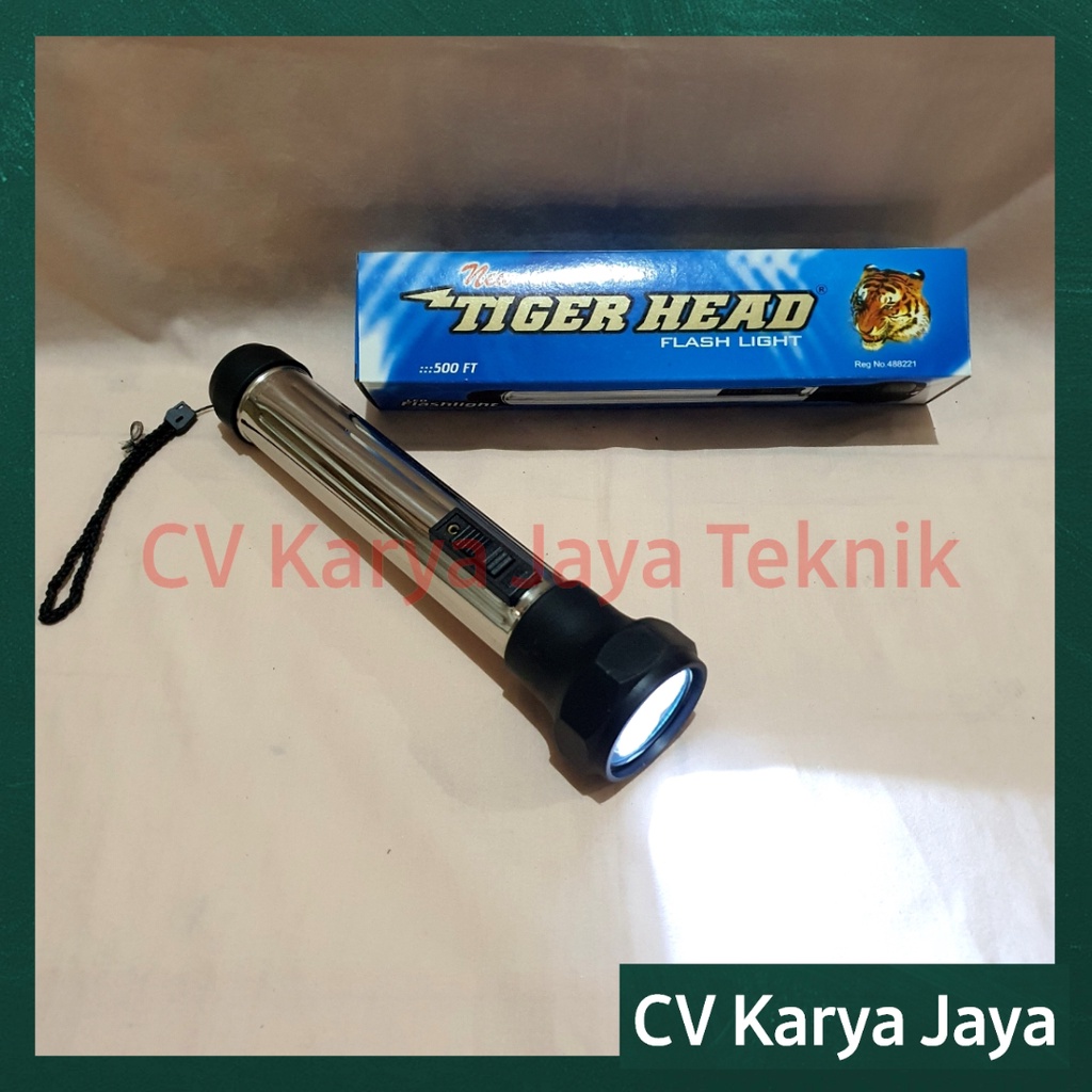 Jual Senter LED Tiger Head 500ft / Flash Light Senter Seng Tangan Jadul ...