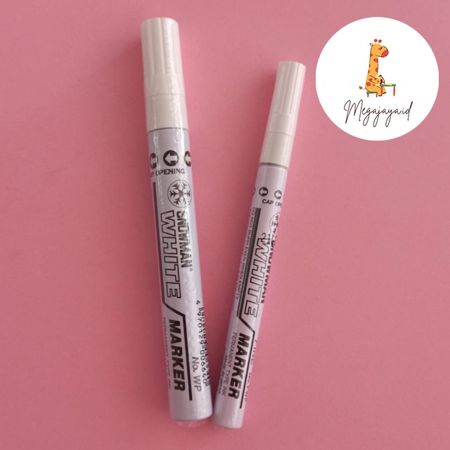 Jual SPIDOL SNOWMAN MARKER PUTIH, SILVER & GOLD ( EMAS ) KECIL ...