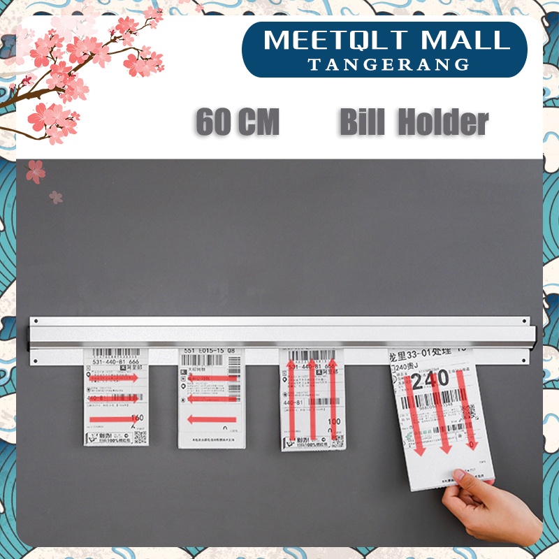 Jual ★6*60 CM★ Bill Holder Restaurant/Penjepit Nota Kertas Tab Grabber ...