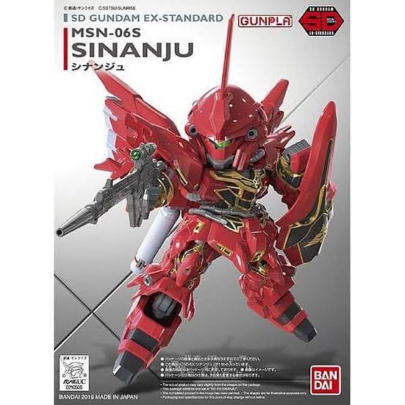 Jual BANDAI SINANJU GUNDAM GUNPLA SD EX STANDARD MECHA MODEL MAINAN ...