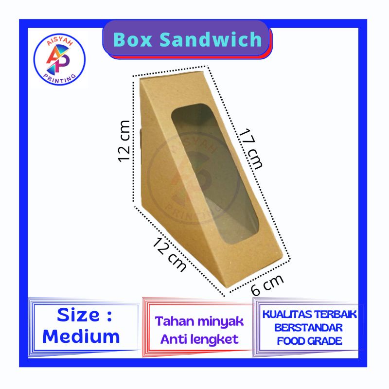 Jual MIKA SANDWICH FRUIT/MIKA SANDO/BOX SANDWICH PACKAGING KRAFT ...