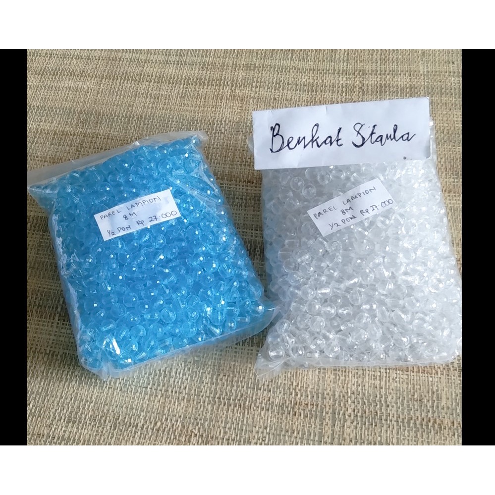 Jual Manik manik/Manik Plastik/Manik Lampion/Parel Lampion 8mm 1/2Pon ...