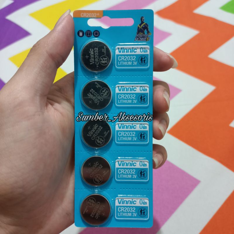 Jual Battery CR2032 Vinnic Original | CR 2032 | BATERAI CR2032 VINNIC | BATEREI VINNIC CR 2032 ...