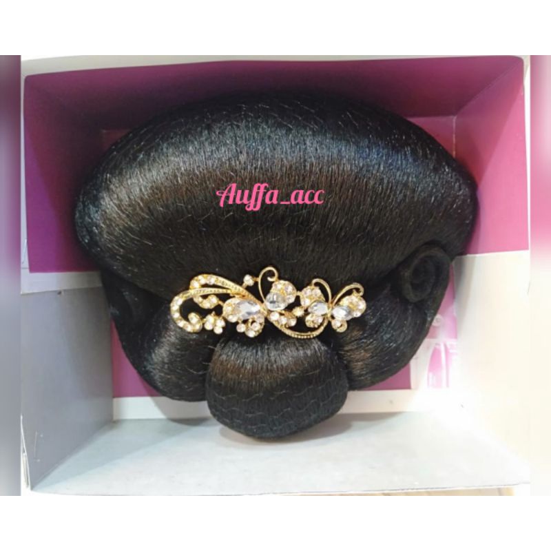 Jual sangguk dewi modern + tusuk konde/konde modern satu set hiasan ...