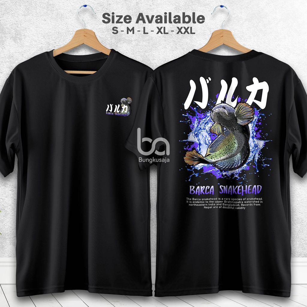 Jual Kaos Ikan Channa Barca Snakehead Tshirt Fish Aquascape Distro ...