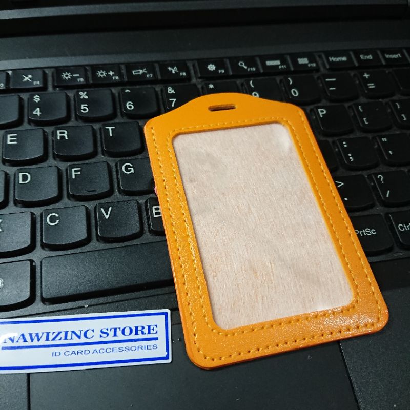 Jual TEMPAT ID CARD KULIT SINTETIS - FRAME ID CARD KALEP | Shopee Indonesia