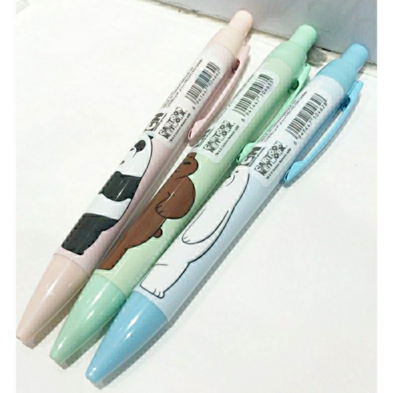 Jual MINISO Ballpoint We Bare Bears / pen miniso / pen we bare bears ...