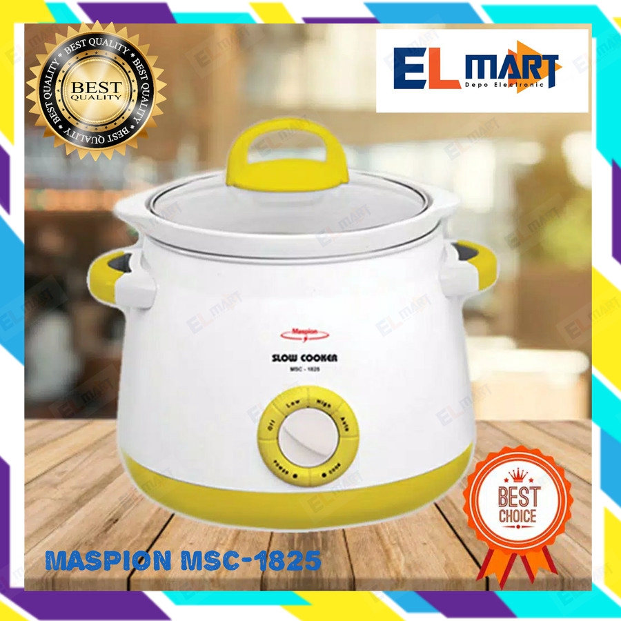 Jual Slow cooker Maspion 2,5L MSC-1825 / pemasak lambat 2,5 liter ...