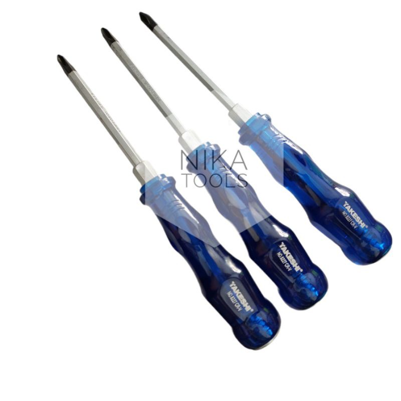 Jual Obeng Tembus 4" +/- Plus/Minus Kembang Bunga Takeshi | Shopee ...