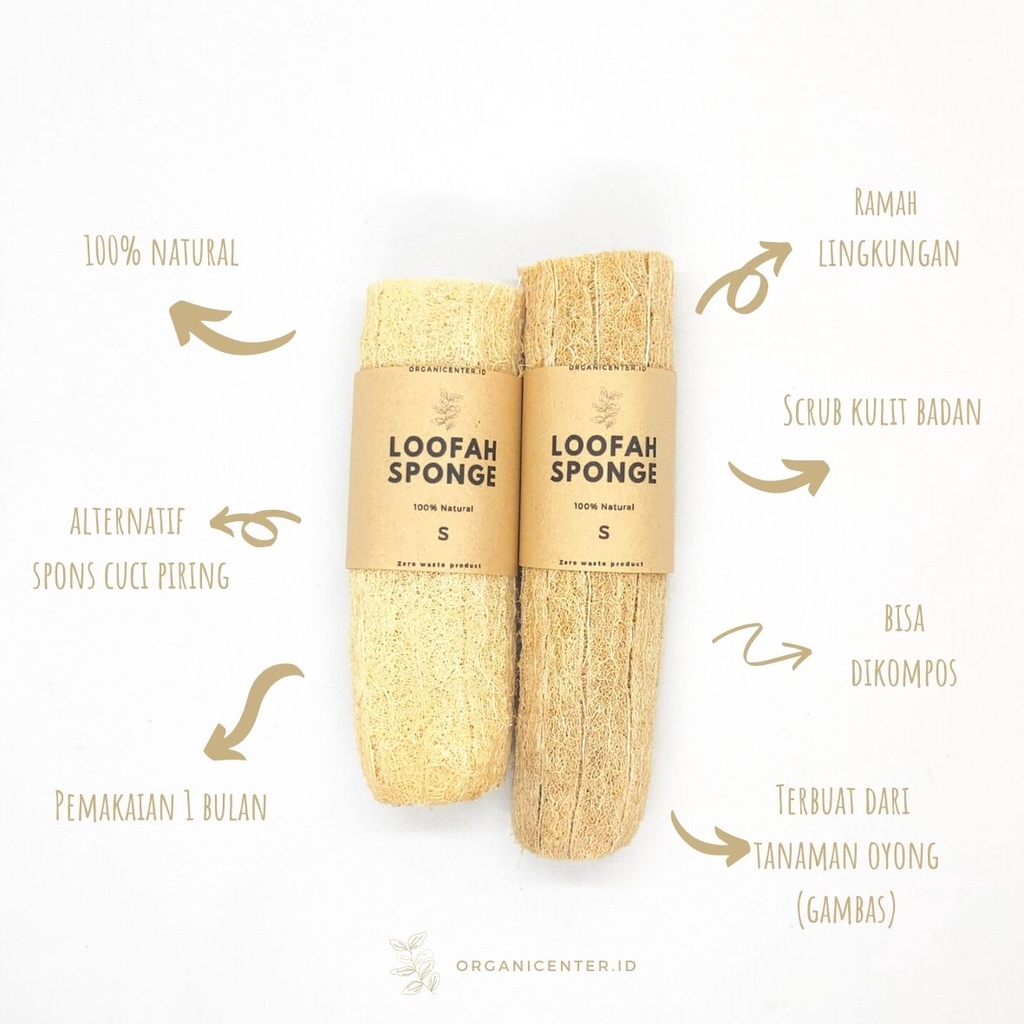 Jual Loofah Sponge / Spons Gambas Natural Alami / Spons Sabut Cuci ...