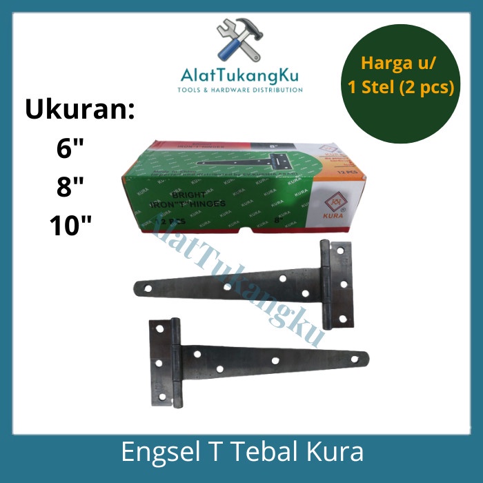Jual Engsel T KURA 6 inch 8 inch 10 inch / Engsel T Besi Gudang Garasi ...