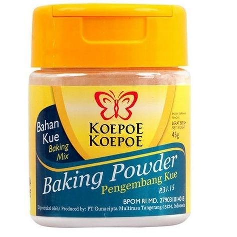 Jual BAKING POWDER KoePoe KoePoe Pengembang Kue 45g Kupu Kupu | Shopee ...