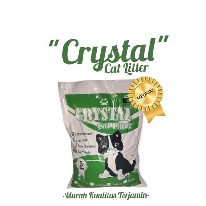 Jual PASIR KUCING AROMATIC CRYSTAL CAT LITTER 10Liter | Shopee Indonesia