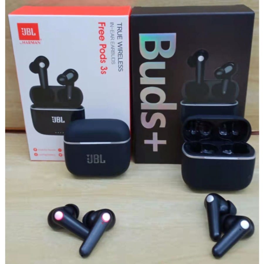 Jual Headset Bluetooth JBL Free Pods 3s TWS Pure Bass Wireless Earphone ...