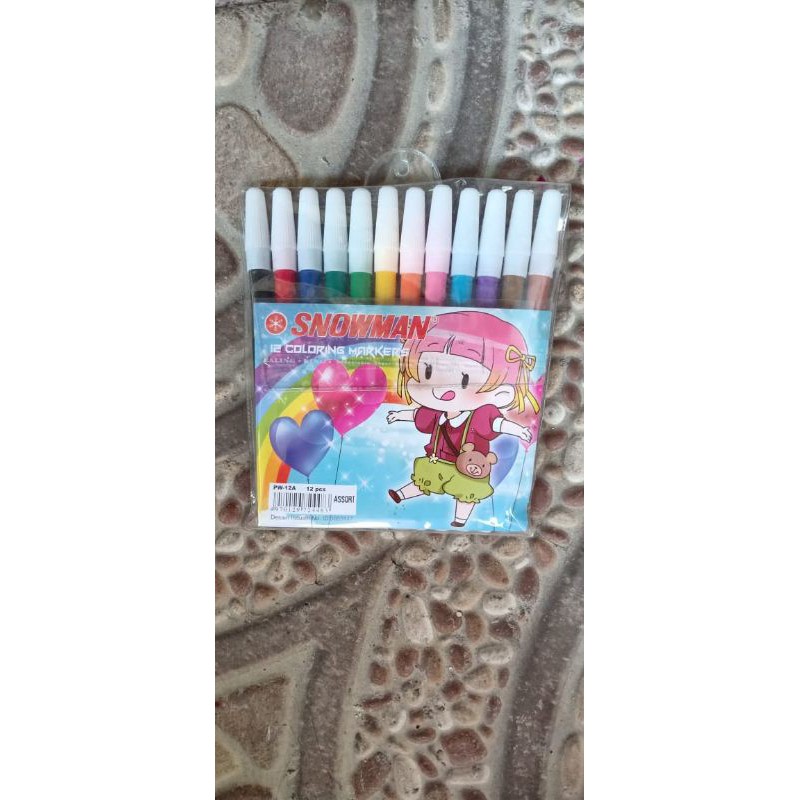 Jual spidol warna warni snowman 1 pak | Shopee Indonesia