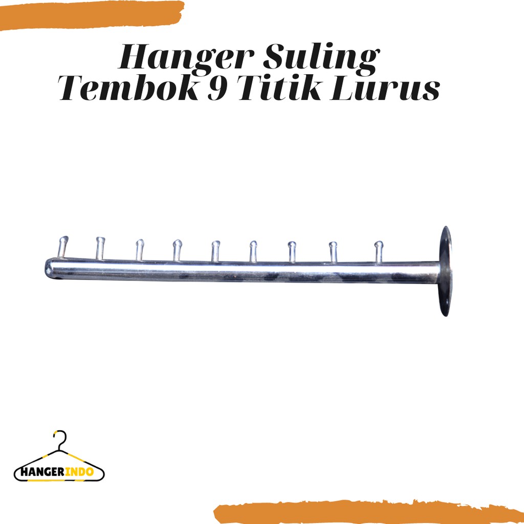 Jual Hanger Suling Tembok 9 Titik Lurus | Gantungan Hanger Baju ...