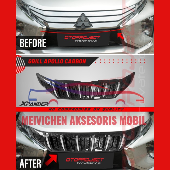 Jual FRONT GRILL APOLLO CARBON XPANDER | Shopee Indonesia