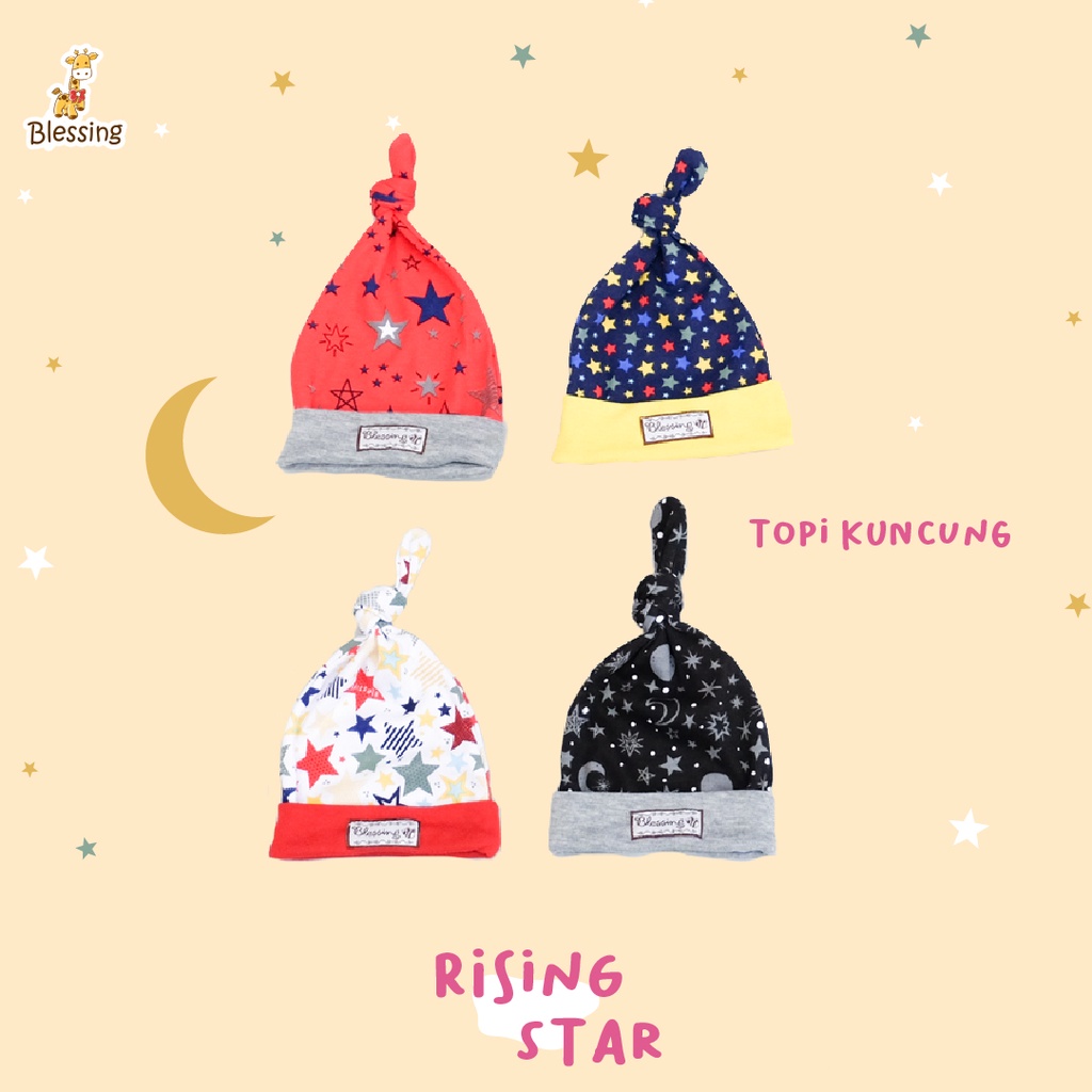Jual BLESSING Babywear Topi Kuncung (Ikat) - Rising Star- All Size ...