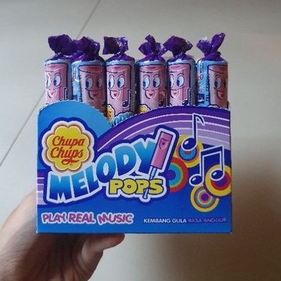 Jual Chupa Chups MELODY POPS per1 pcs permen siul ANGGUR candy IMPORT ...