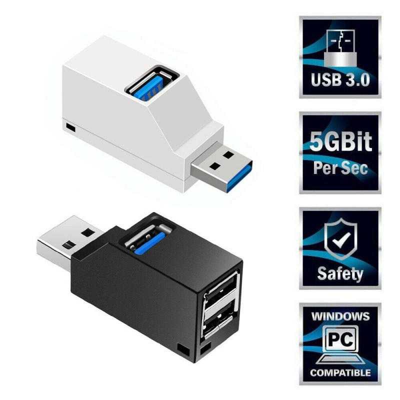 Jual Mini USB Hub Super Speed USB 3.0 3 Ports | Shopee Indonesia