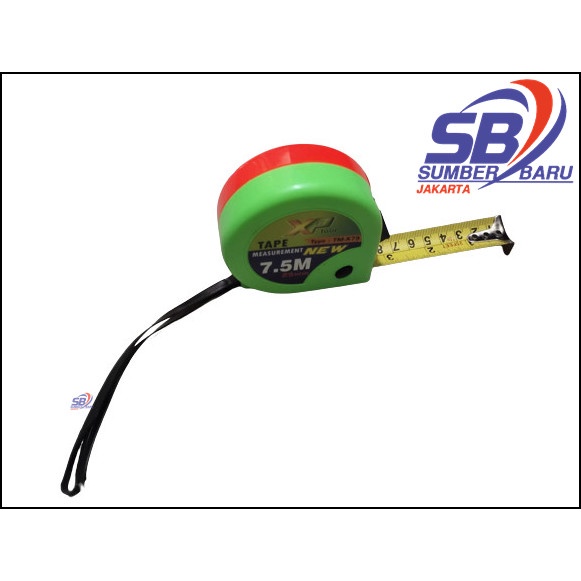 Jual Meteran 7.5M Manual Stop / Measuring Tape 7,5 Meter XP Tool Model Deli SBJ | Shopee Indonesia