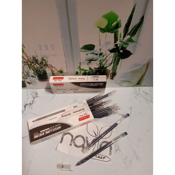 Jual (12pc) pen gel bagus tinta Japan/pen gel hitam/pena gel/MUJI O ...