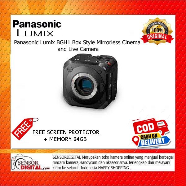 Jual Panasonic Lumix BGH1 Box Style Mirrorless Cinema and Live Camera | Shopee Indonesia