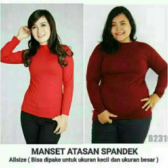 Jual Baju Manset Mangset Kaos Inner Dalaman Tangan Panjang Bahan Lembut ...