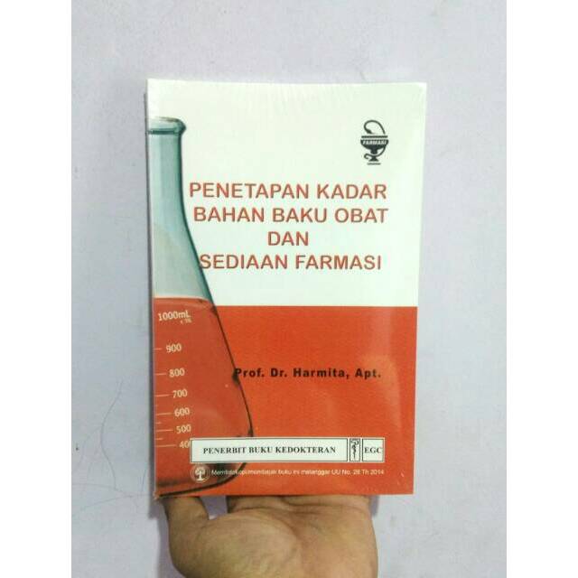 Jual Buku Original Penetapan Kadar Bahan Baku Obat Dan Sediaan Farmasi - Harmita | Shopee Indonesia