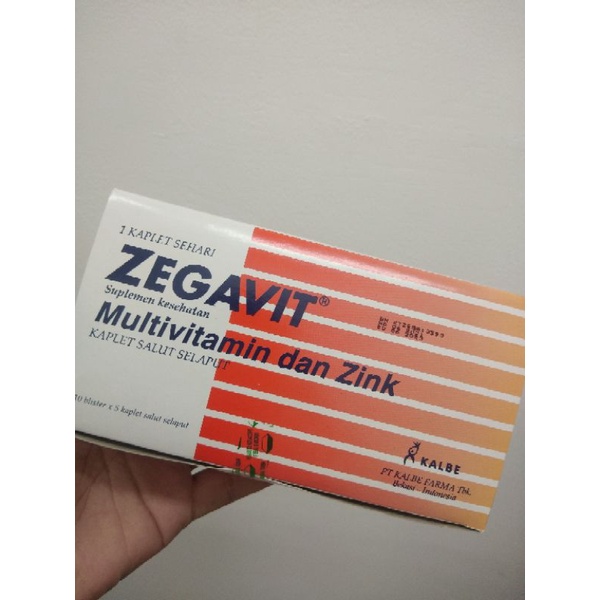 Jual ZEGAVIT MULTIVITAMIN DAN ZINK (1 STRIP ISI 5 TABLET) | Shopee ...