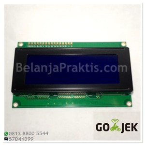 Jual LCD Module 2004 Blue Backlight - 20x4 Character Display Biru ...