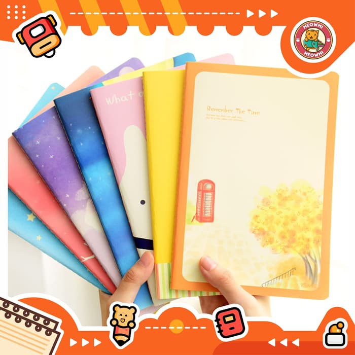 Jual MEOWMI | BUKU TULIS A5 SAMPUL MOTIF 30 LEMBAR NOTE BOOK MB0049 ...