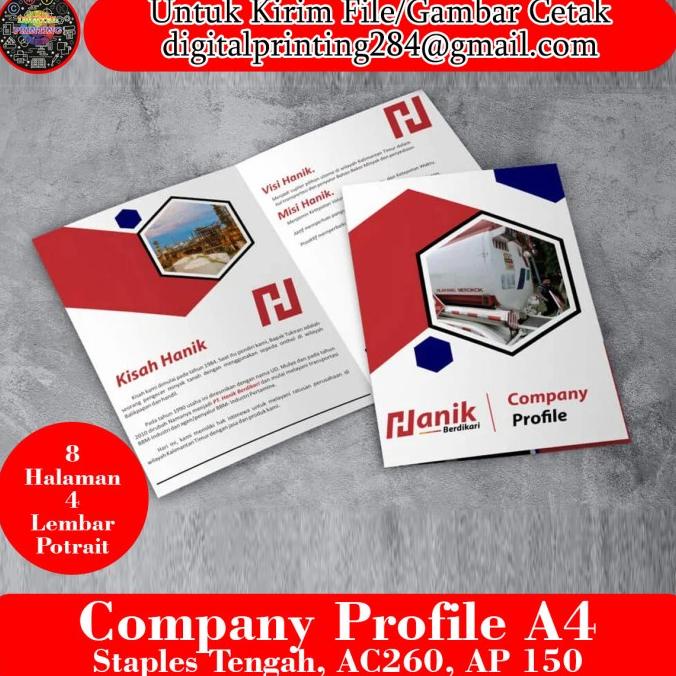 Jual Cetak Company Profile A4 8 Halaman | Shopee Indonesia