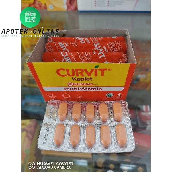 Jual CURVIT / CURCUMA FORCE TABLET PENAMBAH NAFSU MAKAN | Shopee Indonesia
