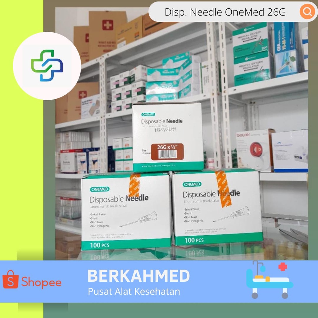 Jual Disposable Needle OneMed 21G 23G 24G 25G 26G 27G BOX | Shopee Indonesia