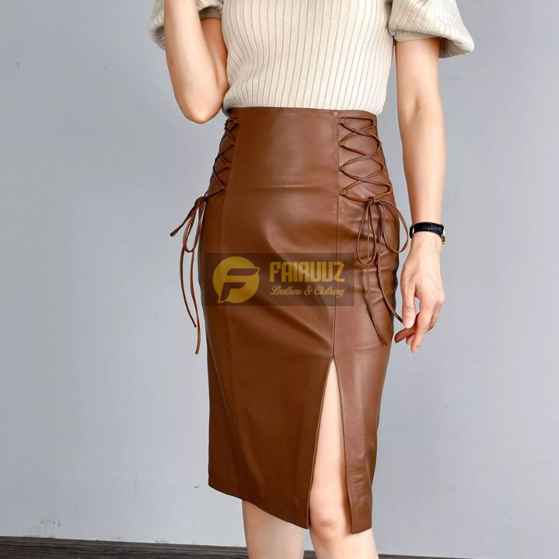 Jual Rok Span Kulit Rok Midi Kulit Sintetis Rok Lipit Rok Kerut ...