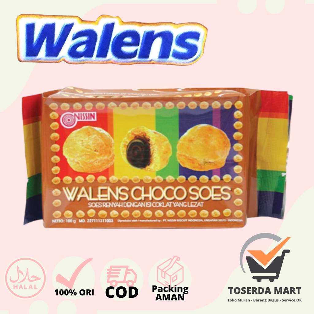Jual Nissin Wallens Choco Soes 100 gr walen walens | Shopee Indonesia