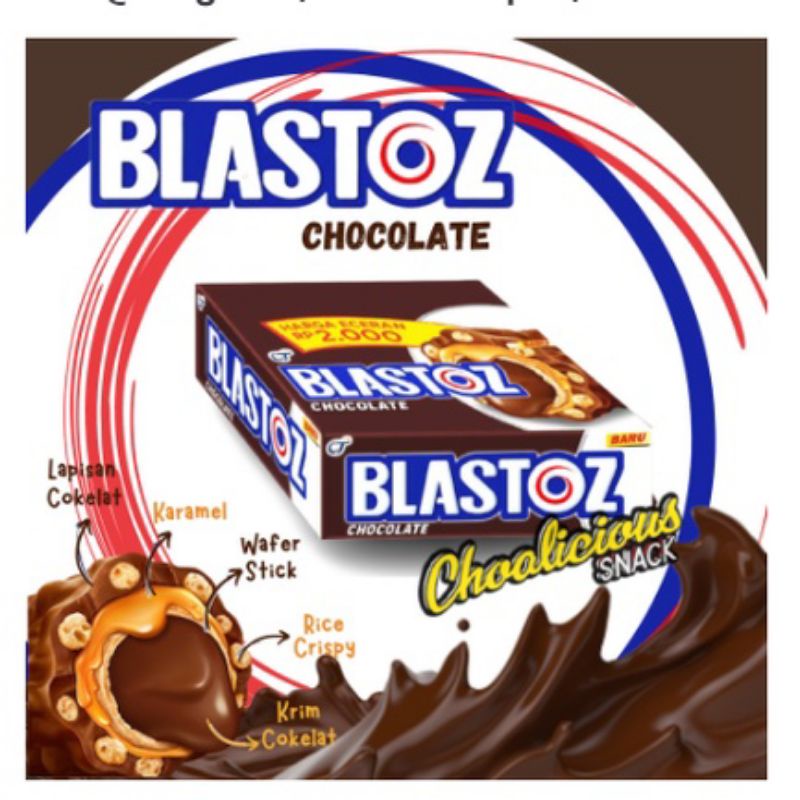 Jual Blastoz wafer roll chocolate 24g | Shopee Indonesia