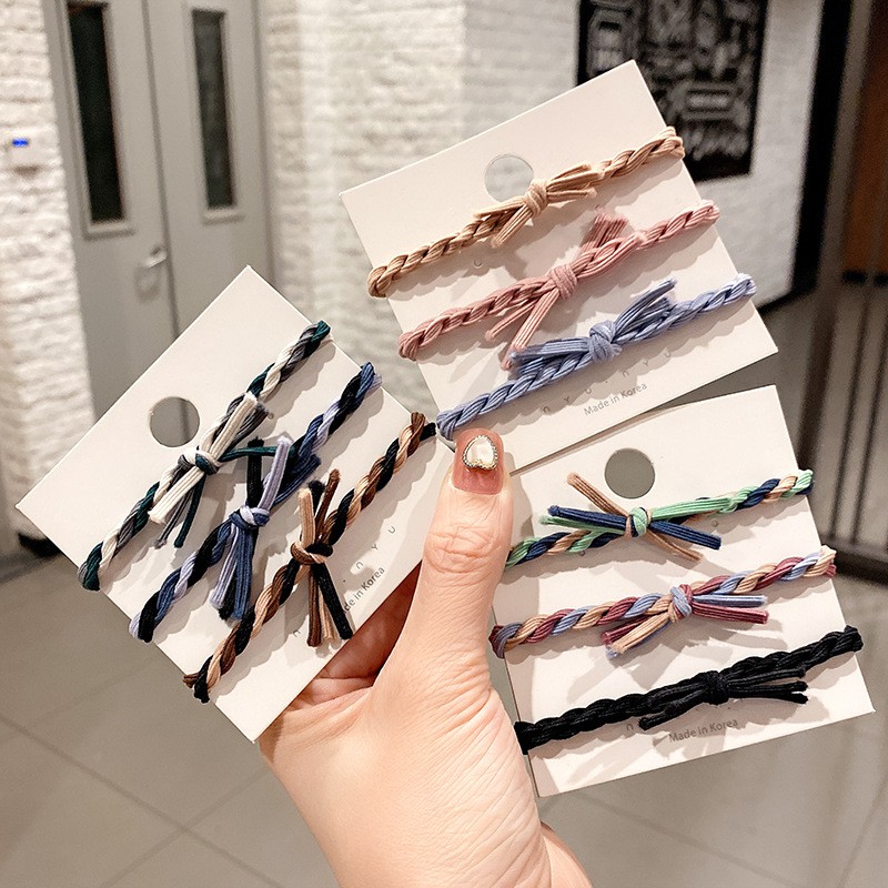 Jual ED - IKAT RAMBUT KOREA TWIST IMPORT / IKATAN RAMBUT KARET MOTIF ...