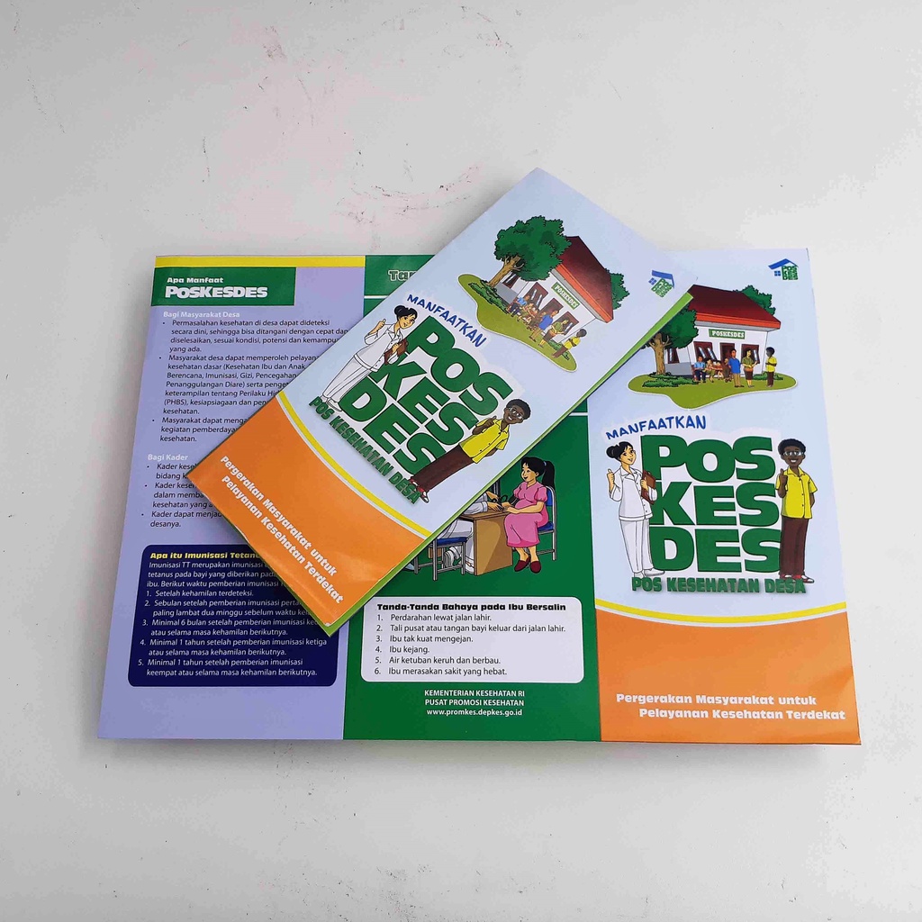 Jual Brosur Poskesdes, Leaflet Poskesdes, Leaflet Kesehatan | Shopee ...