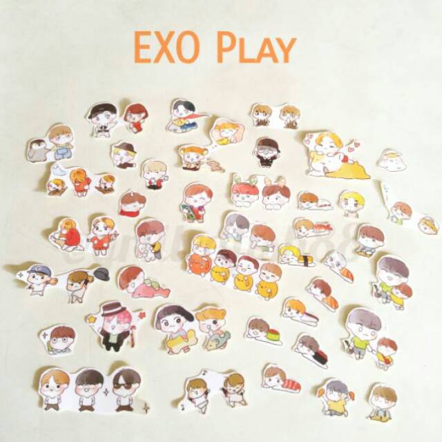 Jual EXO Play Sticker Set by Sesa (2 sheets) | Shopee Indonesia