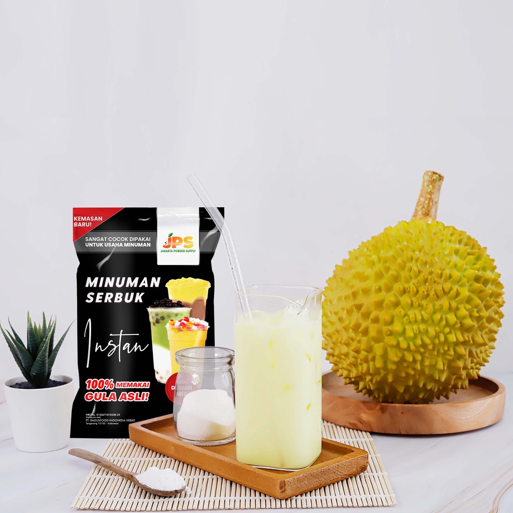 Jual Powder Drink JPS Bubuk Minuman Rasa Rasa Durian Mix 1Kg | Shopee ...