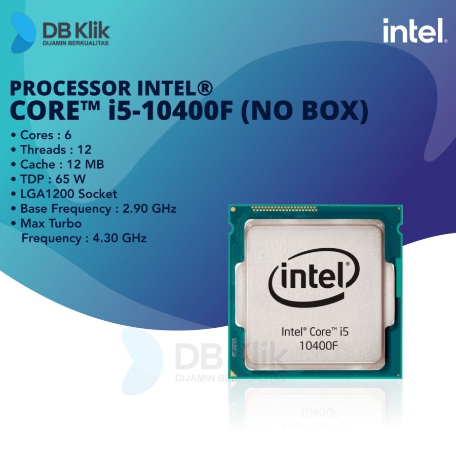 Jual Processor Intel Core i5-10400F Tray 2.90 GHz LGA1200 No FAN | NO ...