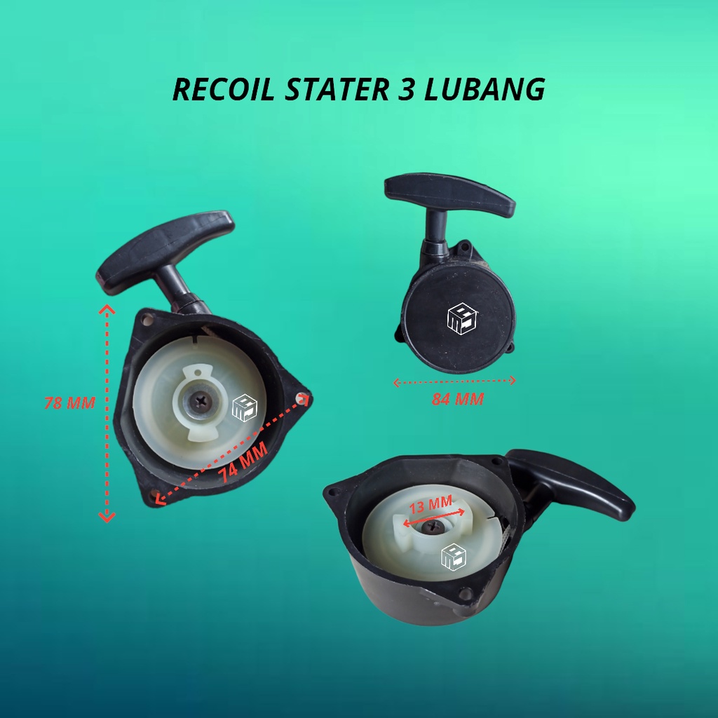 Jual Recoil Starter Tarikan Gas Engkol Mesin Potong Rumput tipe BG328 3 lubang 4 Lubang Murah ...